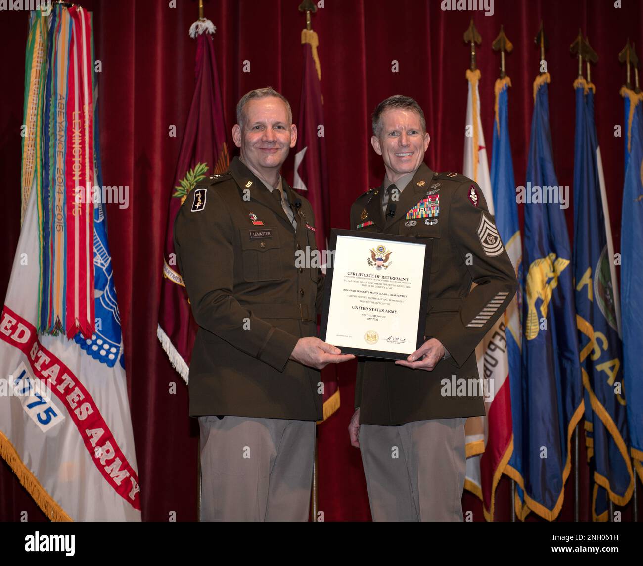 U.S. Army Maj. Gen. Dennis P. LeMaster (left), Deputy Commanding ...