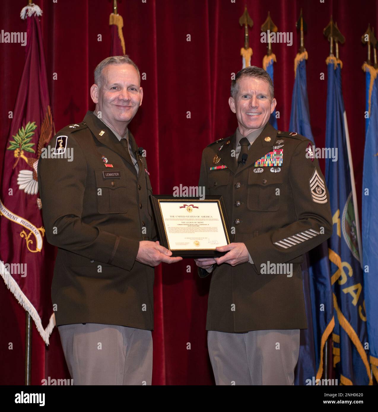 U.S. Army Maj. Gen. Dennis P. LeMaster (left), Deputy Commanding ...