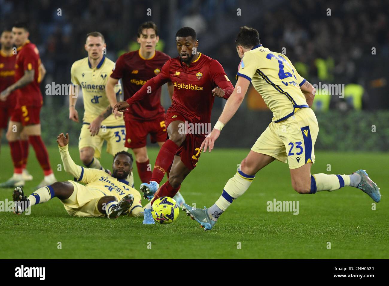 Rome, Italy. 19th Feb, 2023. Georginio Wijnaldum of A.S. Roma during ...