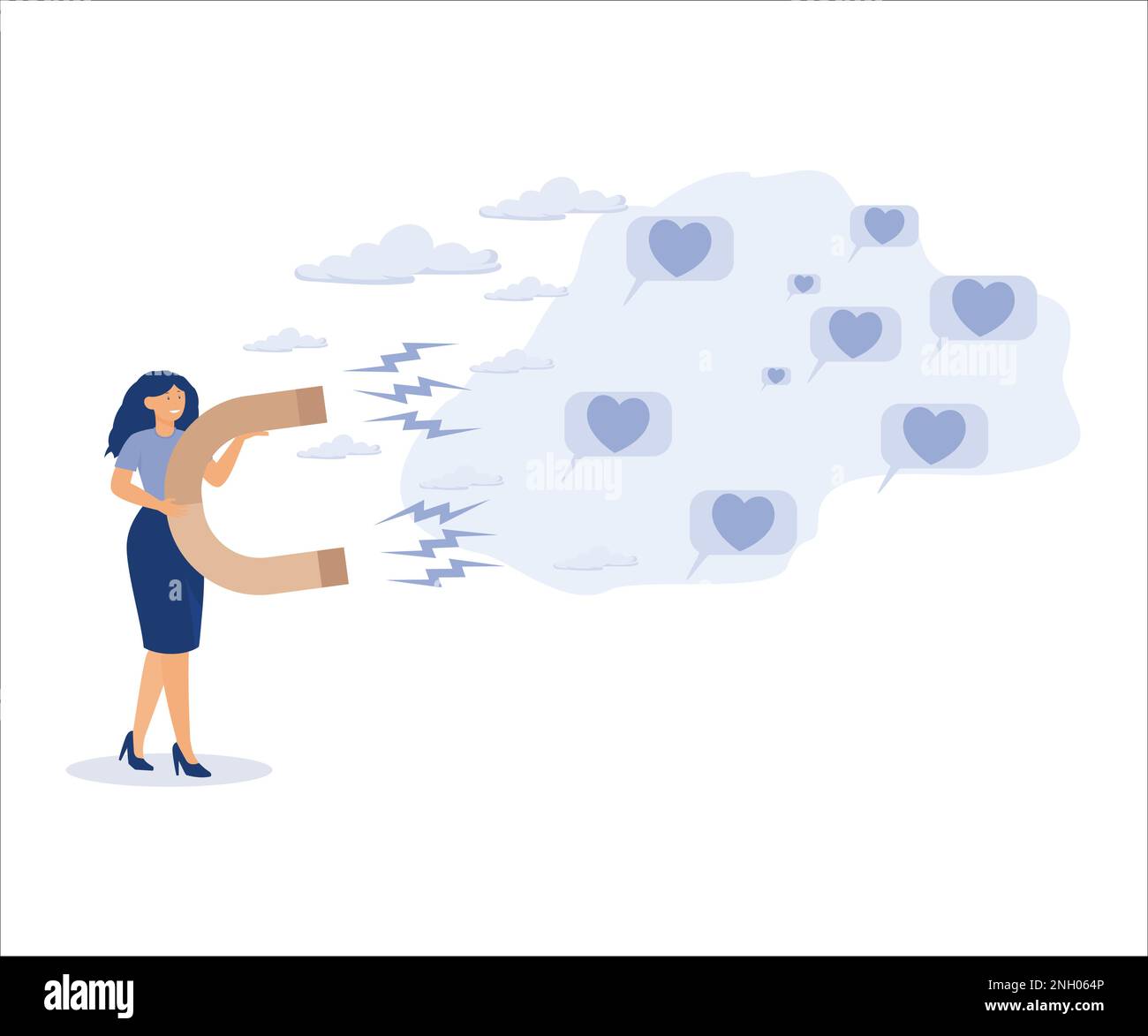 Young woman influencer Stock Vector Images - Alamy