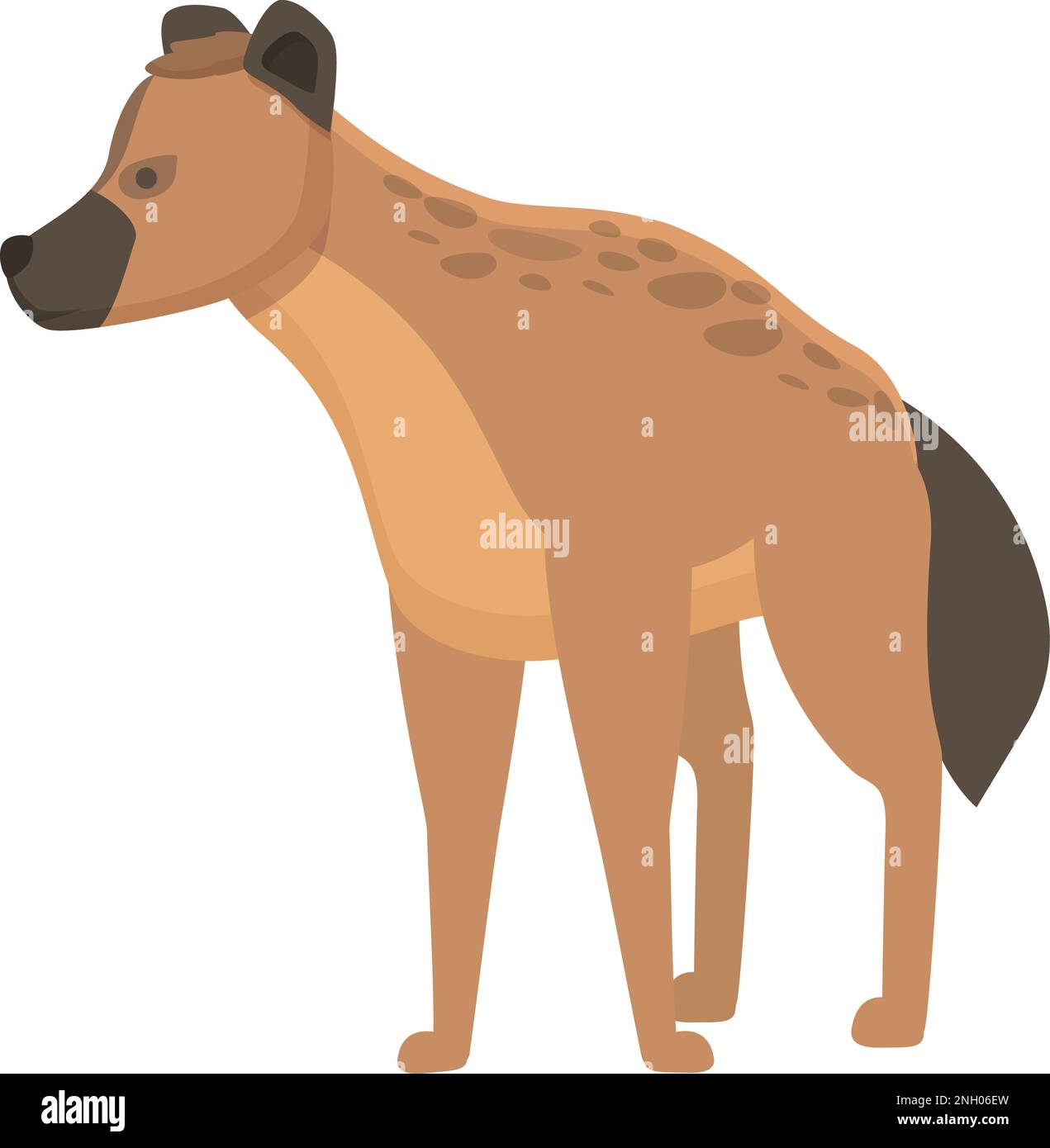 Savanna hyena icon cartoon vector. Cute animal. Group face Stock Vector ...