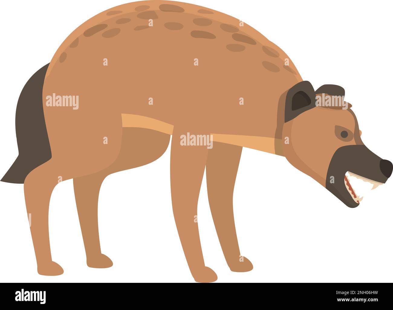 Wild hyena icon cartoon vector. Cute animal. Face mammal Stock Vector ...
