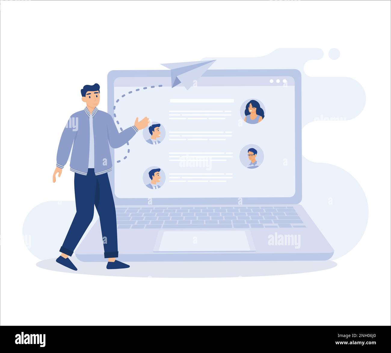 Electronic mailing list Stock Vector Images - Alamy