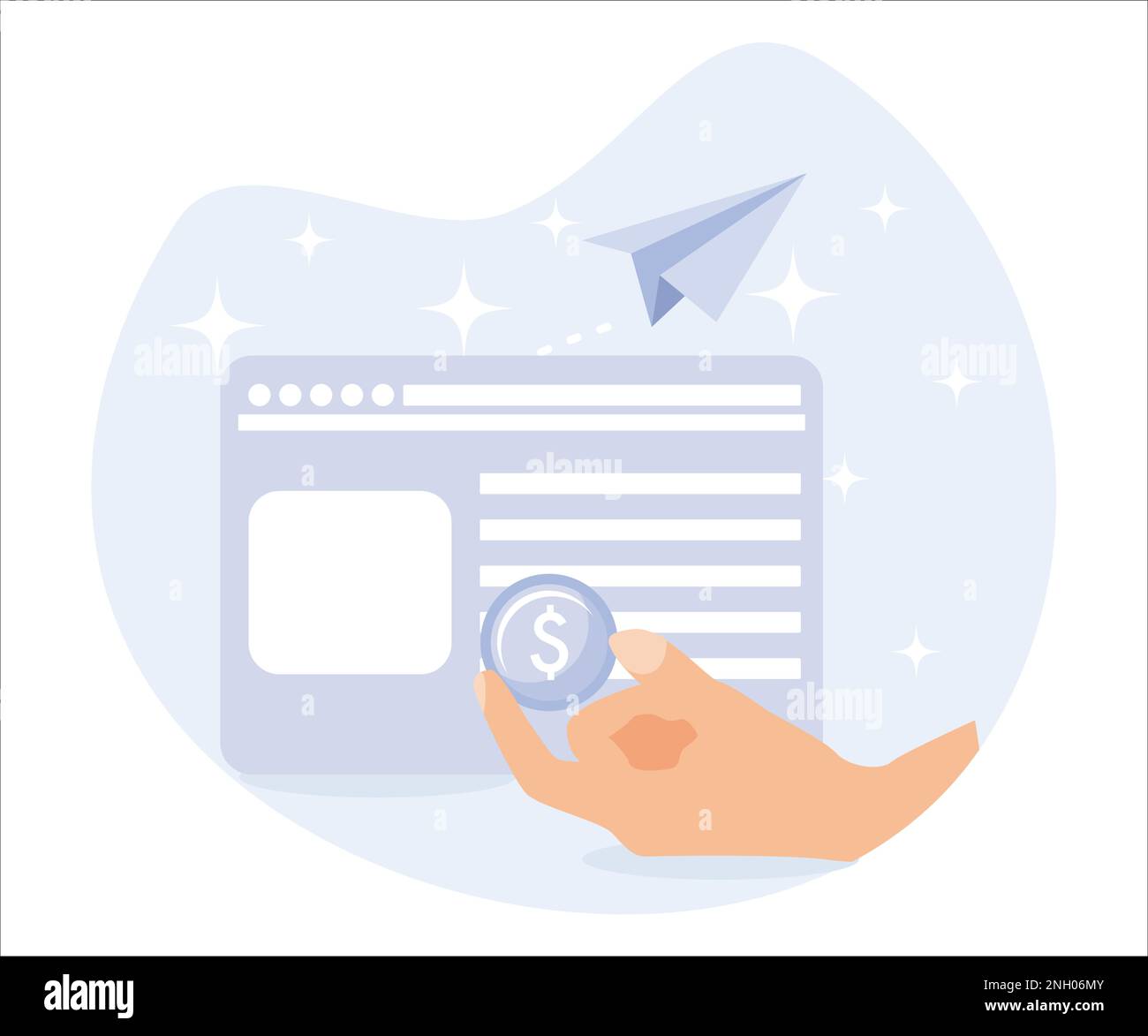 Push pay Stock Vector Images - Alamy