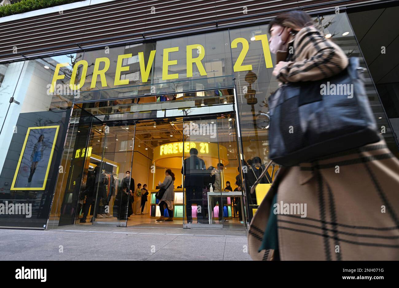 Limited time shop of FOREVER 21 is pictured in Shibuya, Tokyo o Feb. 20 ...