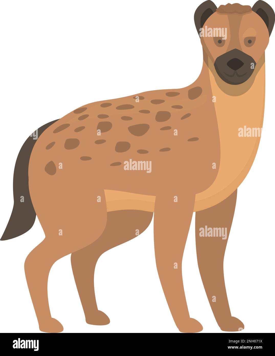 Spotted hyena group hunt Stock Vector Images - Alamy