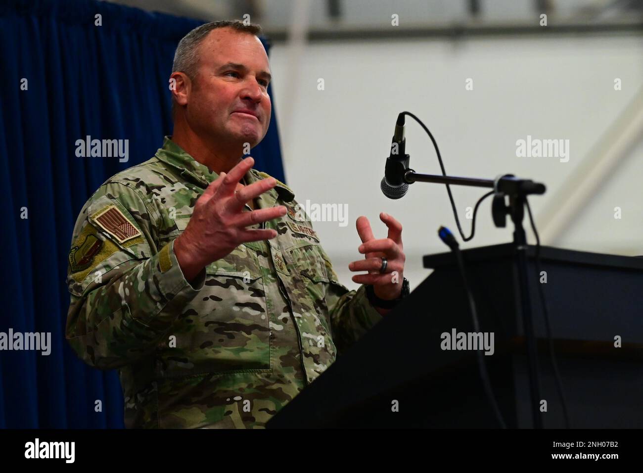 U.S. Air Force Command Chief Master Sgt. Eric Burke, command chief of ...