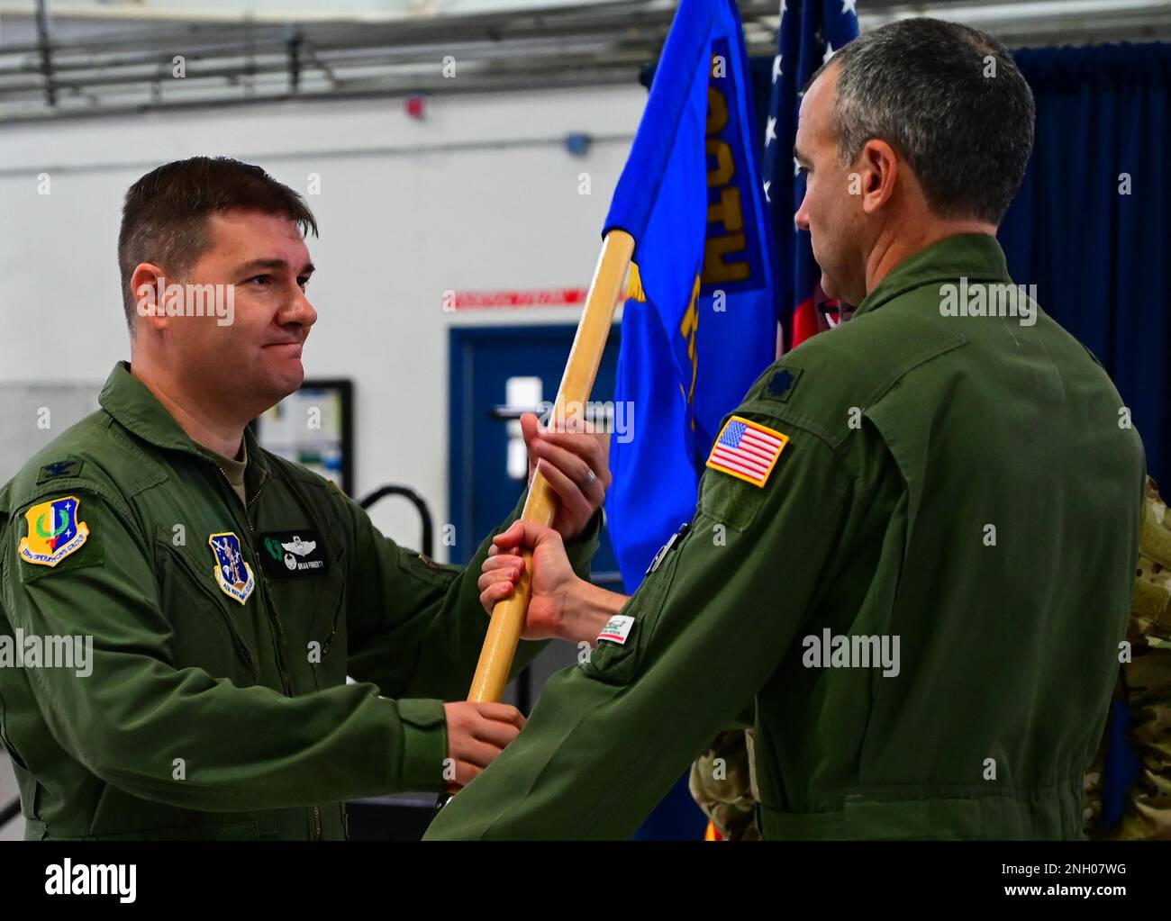 U.S. Air Force Col. Brian Finnerty, commander of the 129th Operations ...