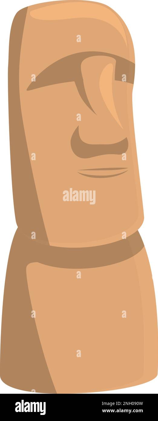 Chile head statue icon cartoon vector. Travel culture. Celebration ...