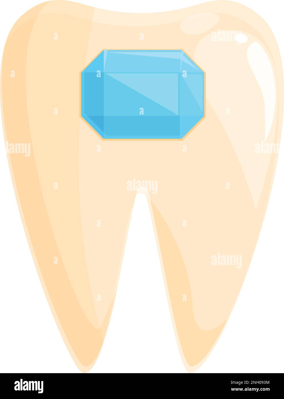 Tooth gemstone icon cartoon vector. Gem stone. Care smile Stock Vector ...