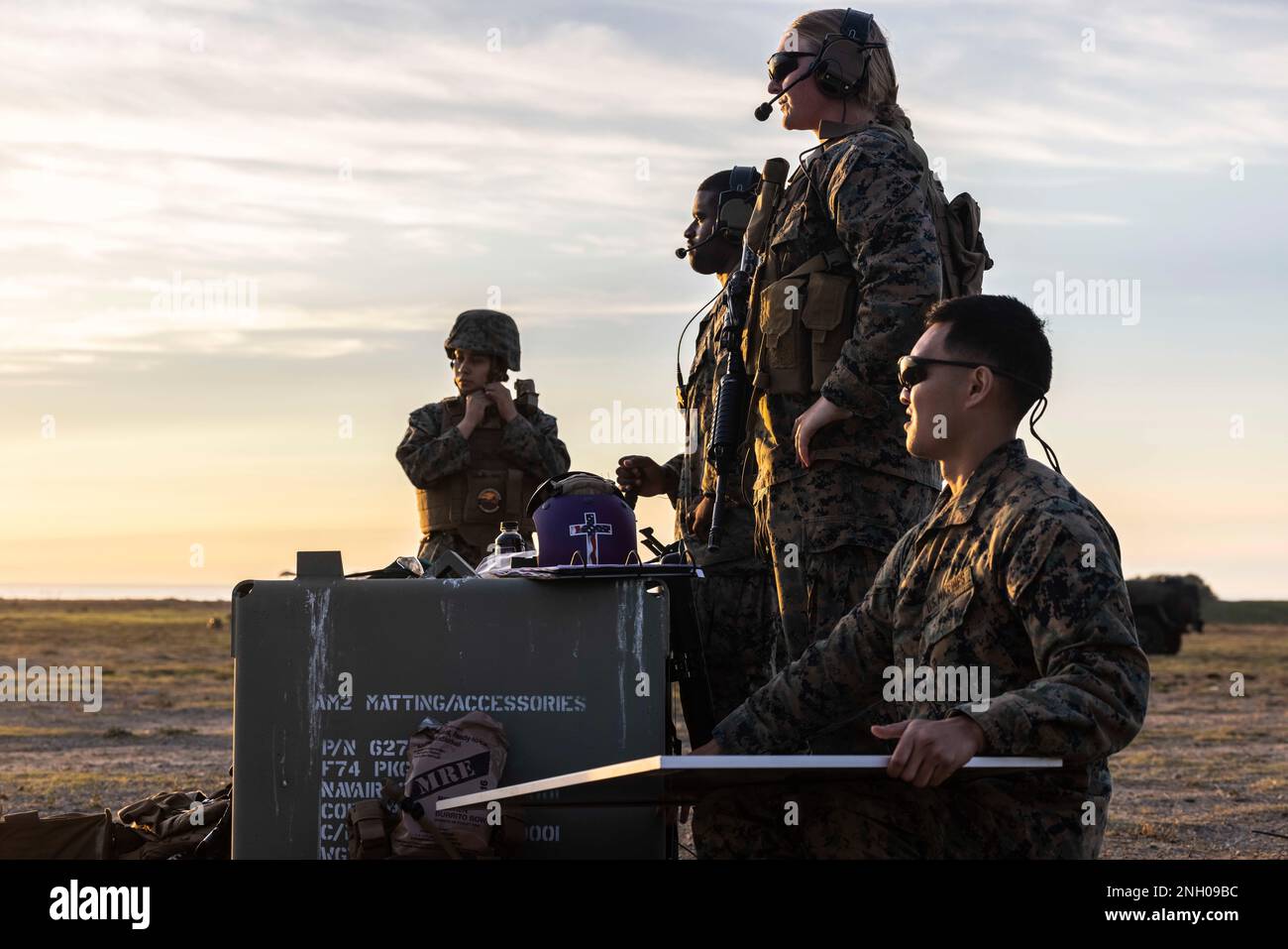 U.S. Marines with Marine Wing Support Squadron 372, Marine Air Control ...