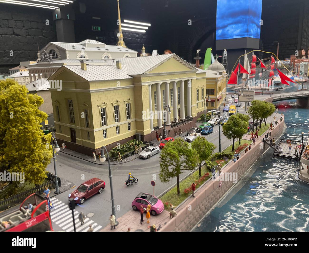 Detailed model of different cities on the planet earth Stock Photo - Alamy