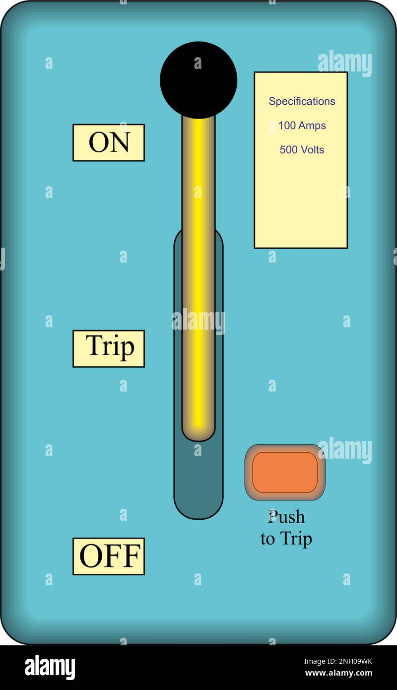Electric Circuit Breaker Stock Vector Image & Art - Alamy