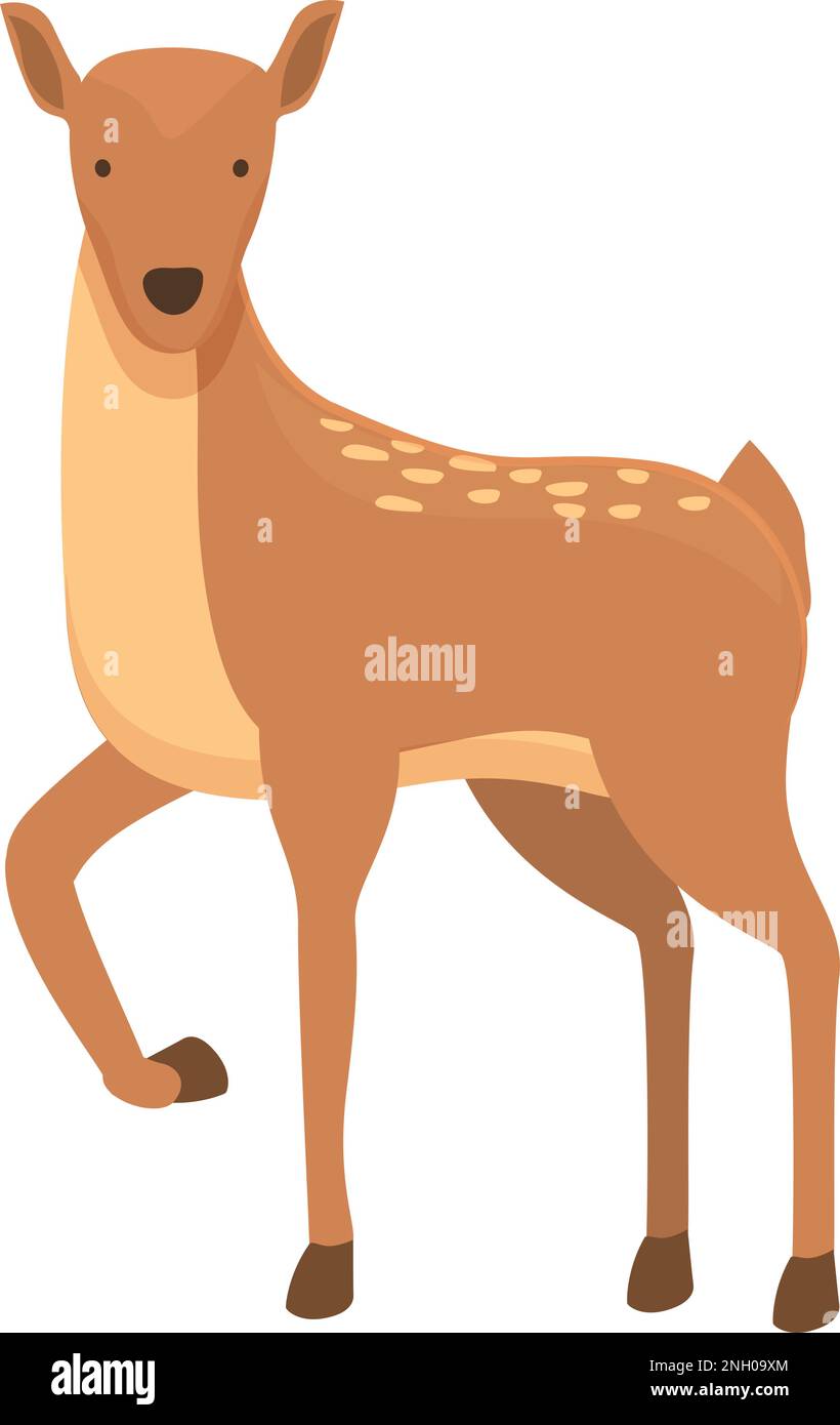 Cut doe icon cartoon vector. Forest animal. Cute wildlife Stock Vector ...