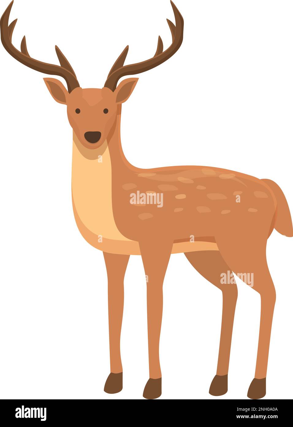 Elegant deer icon cartoon vector. Deer stag. Herd animal Stock Vector ...