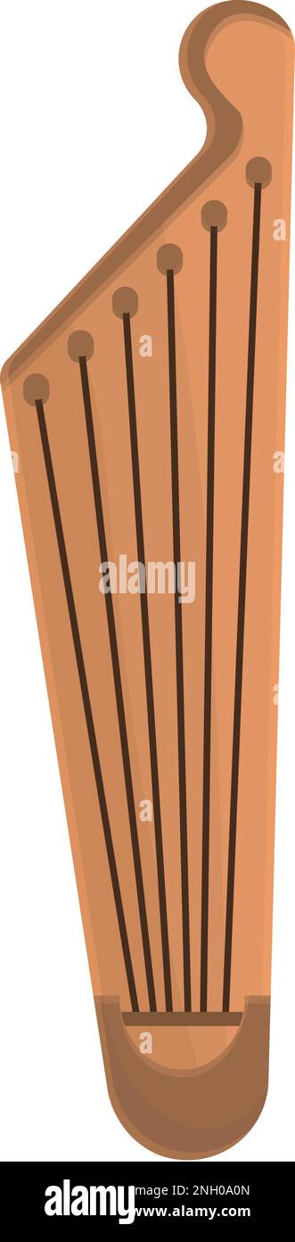 Kantele icon cartoon vector. Retro music. Chord string Stock Vector ...