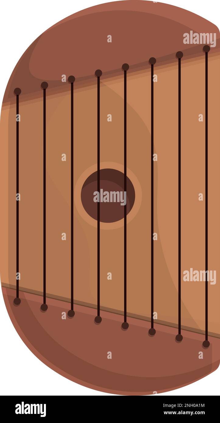 Gusli icon cartoon vector. Retro music. Chord string Stock Vector Image ...