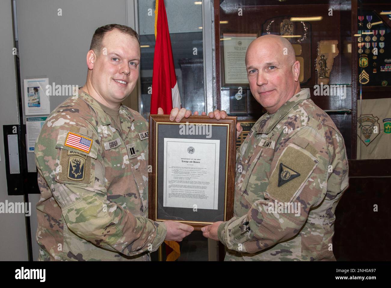 U.S. Army Capt. Jacob Girard, commander, Bravo Battery, 1st Battalion ...