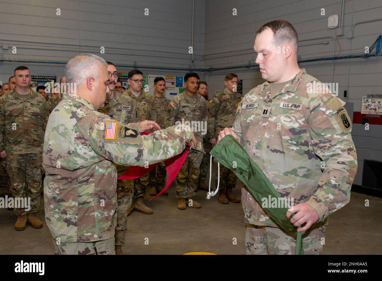 U.S. Army Capt. Jacob Girard, commander, Bravo Battery, 1st Battalion ...