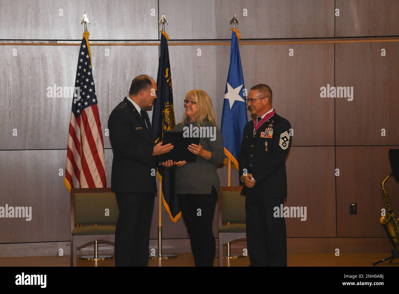 Pamela Conner receives a Certificate of Appreciation from Maj. Gen ...
