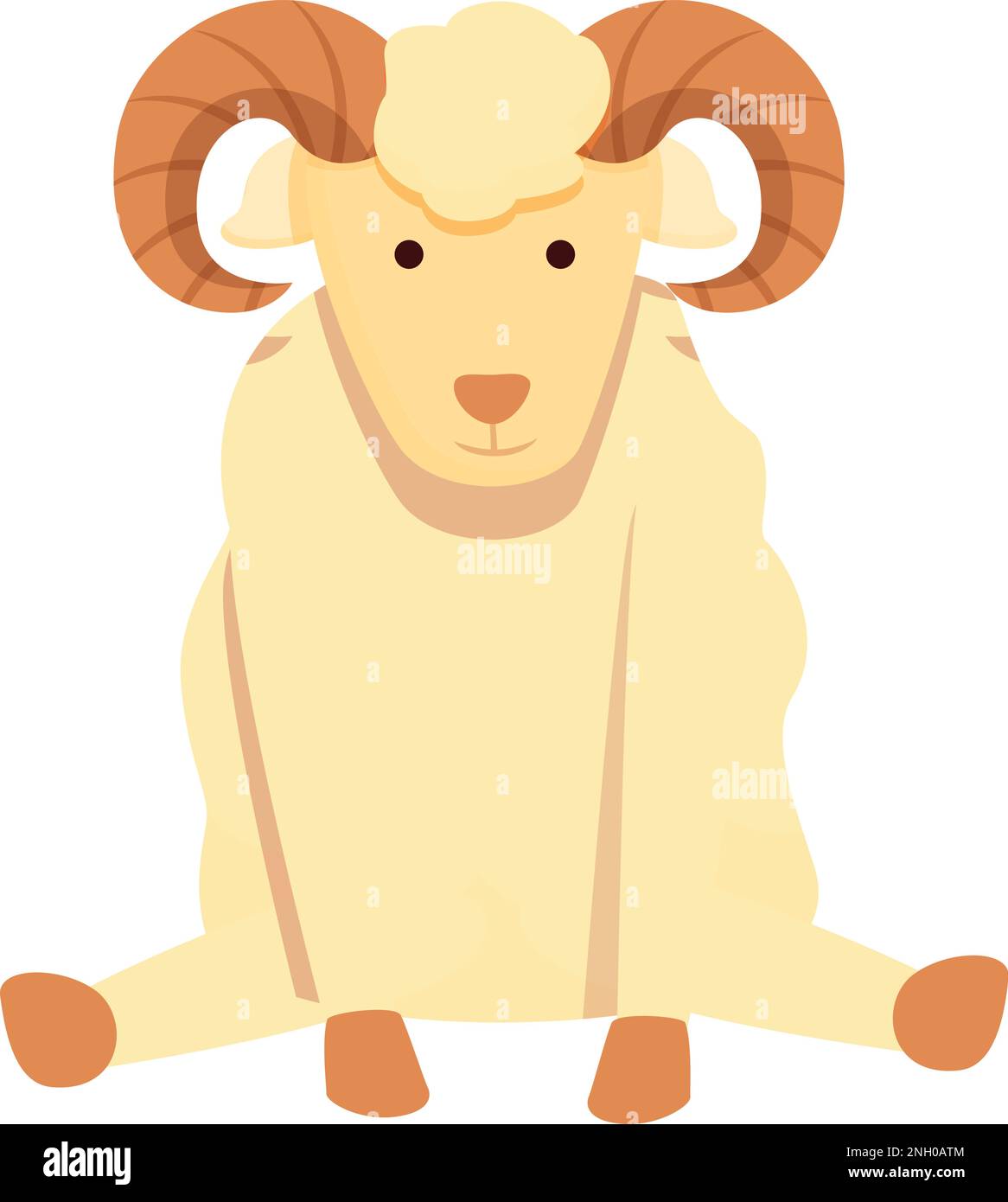Stay ram icon cartoon vector. Farm animal. Wild mascot Stock Vector ...