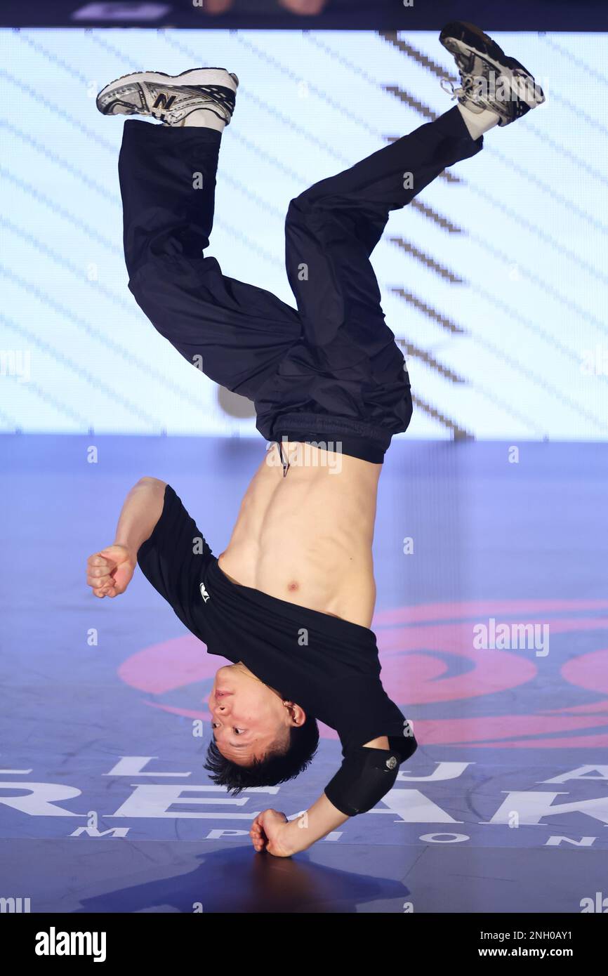 Yoyogi 2nd Gymnasium, Tokyo, Japan. 19th Feb, 2022. Isshin Hishikawa ...