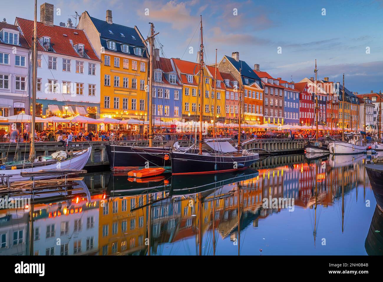 Copenhagen downtown city skyline, cityscape of Denmark Stock Photo - Alamy