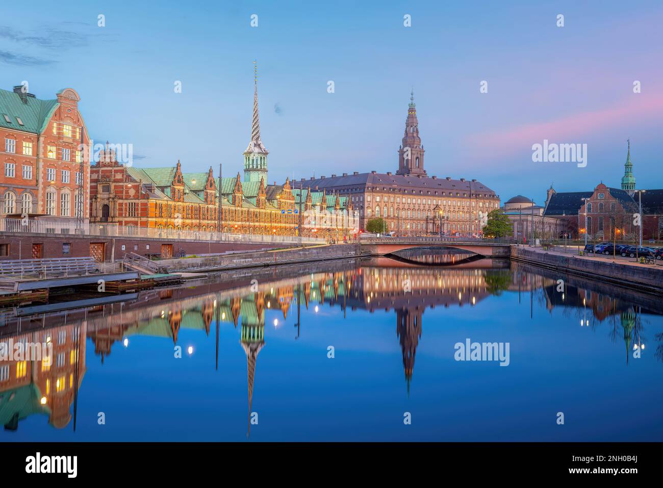 Copenhagen downtown city skyline, cityscape of Denmark Stock Photo - Alamy