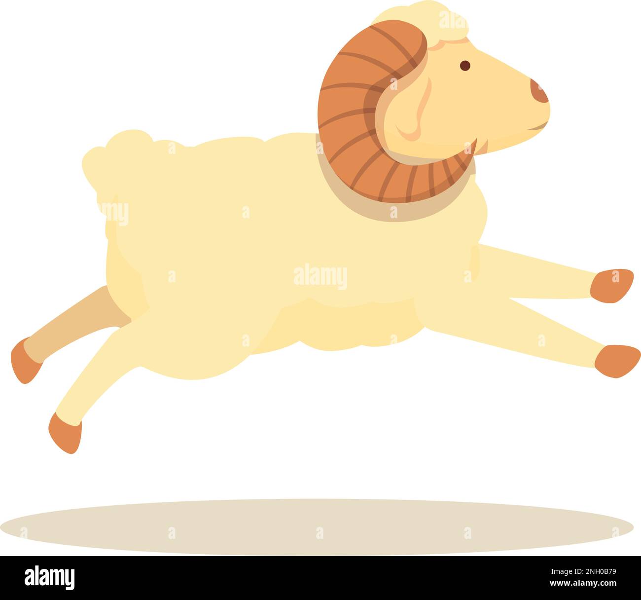 Happy ram icon cartoon vector. Goat animal. Nature wildlife Stock ...
