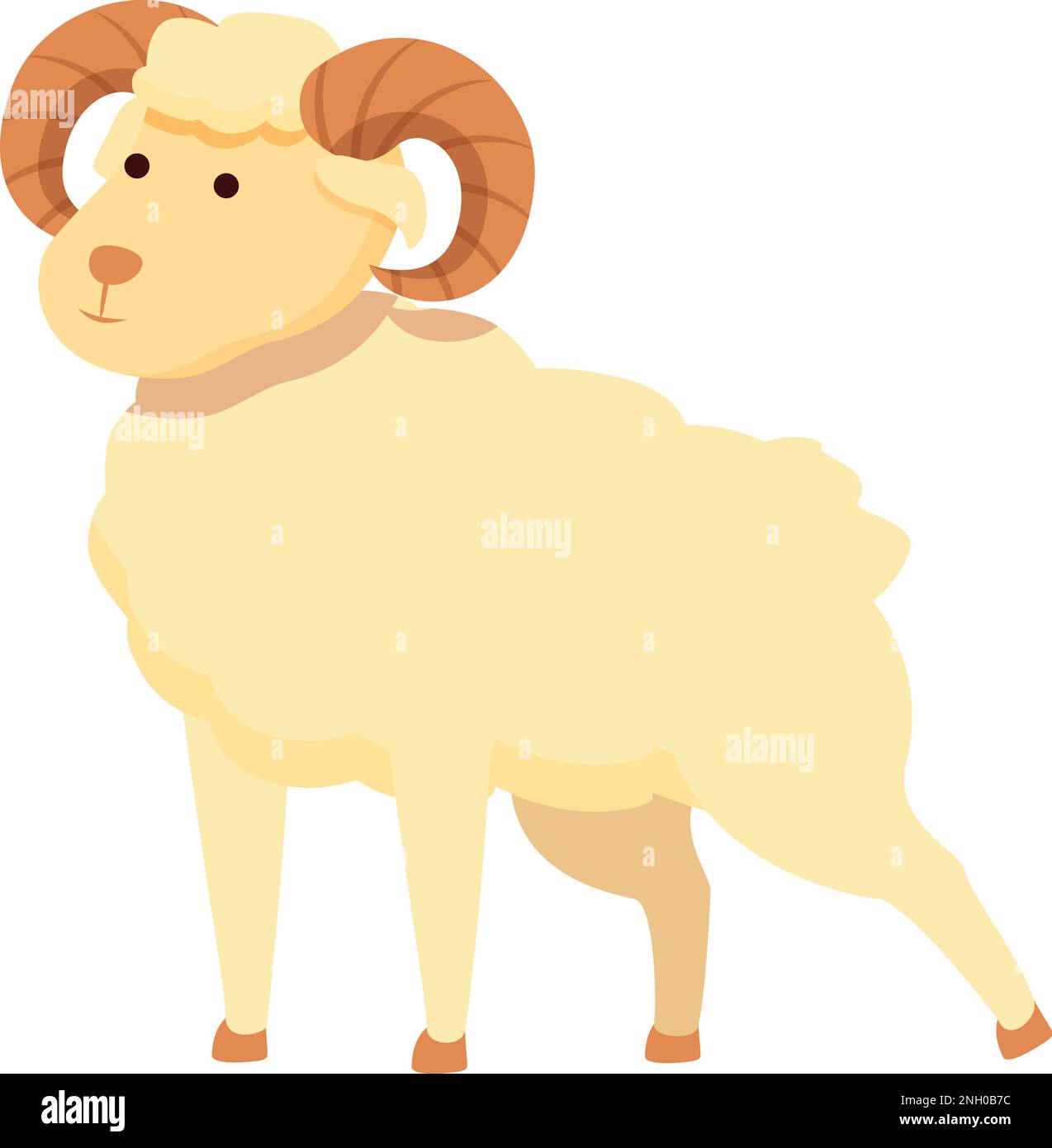 Cute ram icon cartoon vector. Sheep head. Nature mascot Stock Vector ...