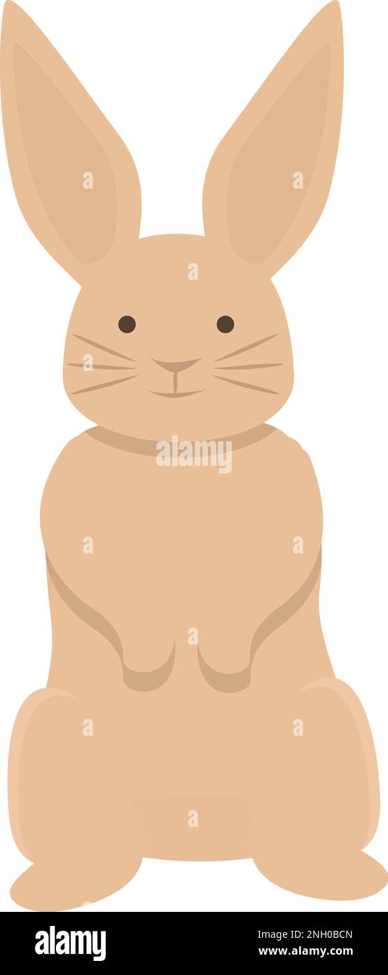 Brown rabbit icon cartoon vector. Cute pet. Jump mammal Stock Vector ...