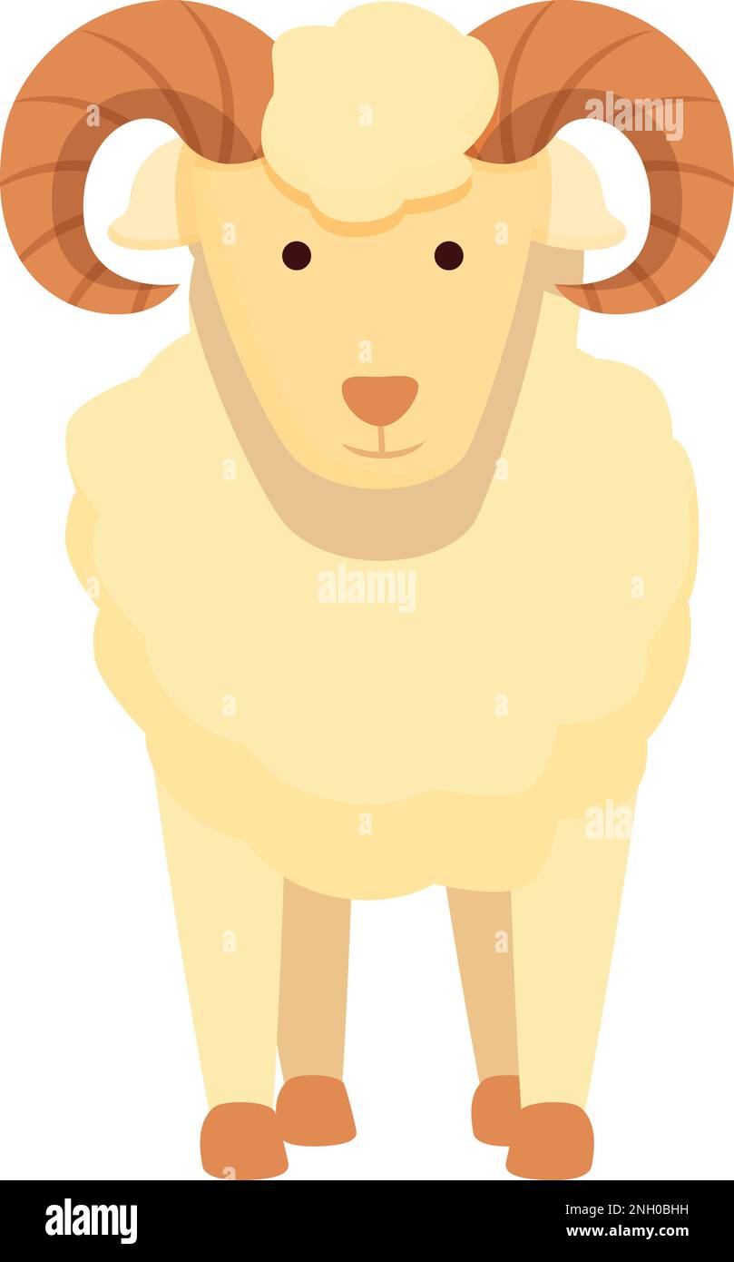 Ram lamb icon cartoon vector. Animal head. Wild emblem Stock Vector ...