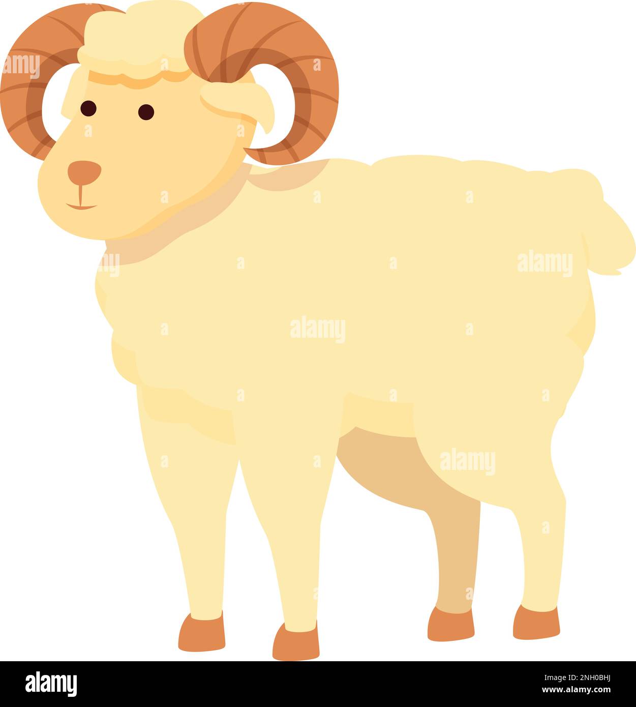 Ram sheep icon cartoon vector. Goat animal. Mascot zodiac Stock Vector ...