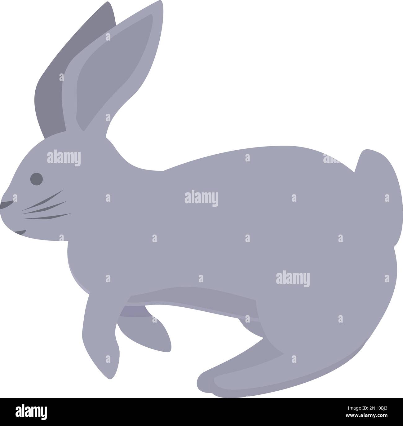 Grey rabbit icon cartoon vector. Easter pet. Wild breed Stock Vector ...