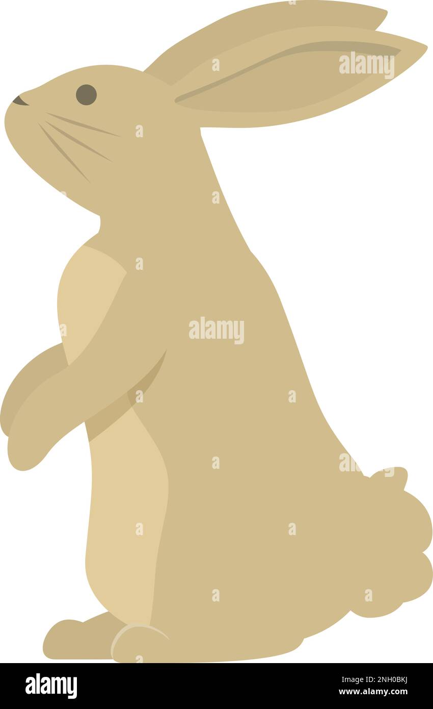 Scared rabbit icon cartoon vector. Cute pet. Wild figure Stock Vector ...