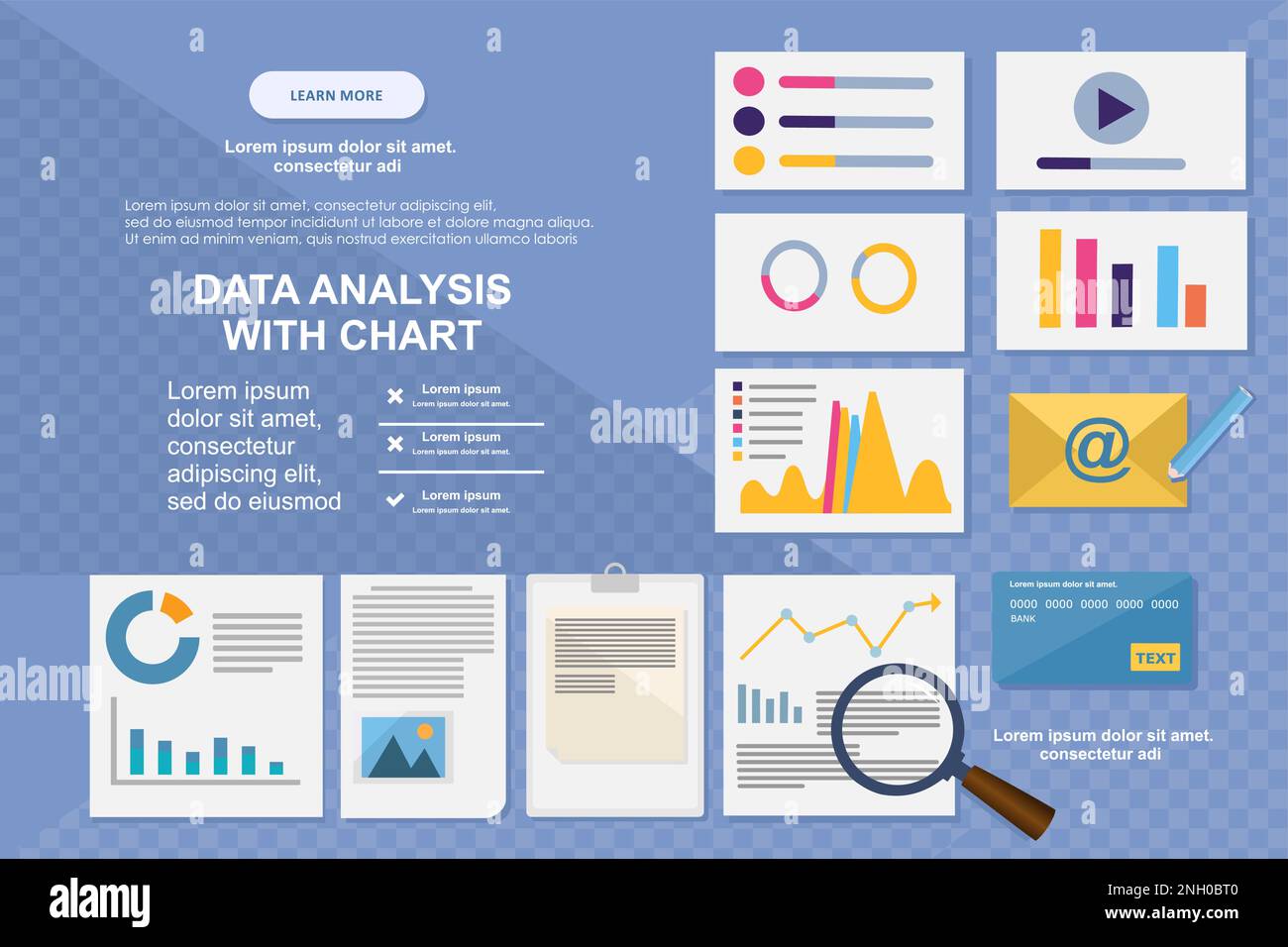 3d infographic business data analysis template. Charts and analyzing ...
