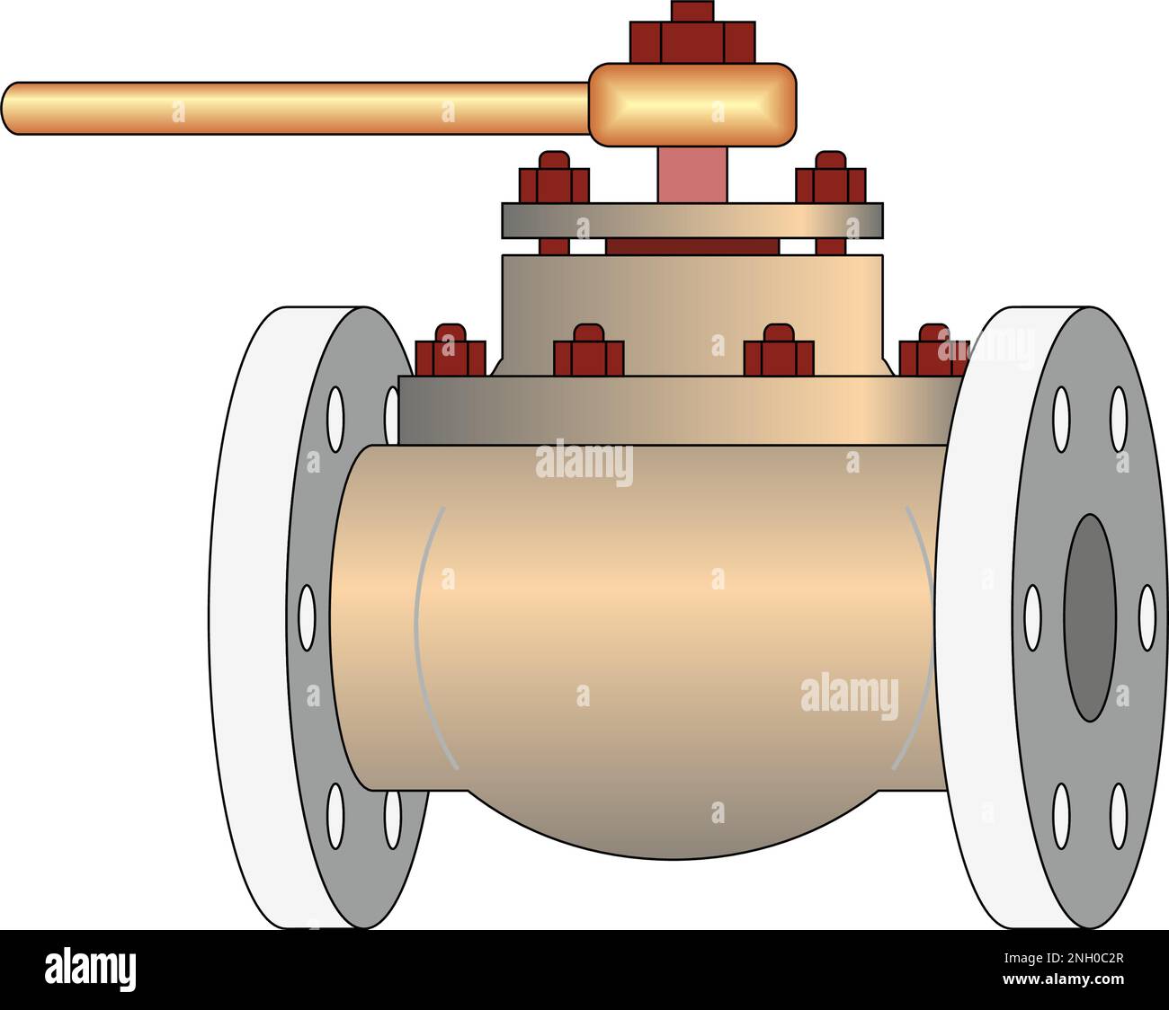 Manual Ball Valve Stock Vector Image And Art Alamy