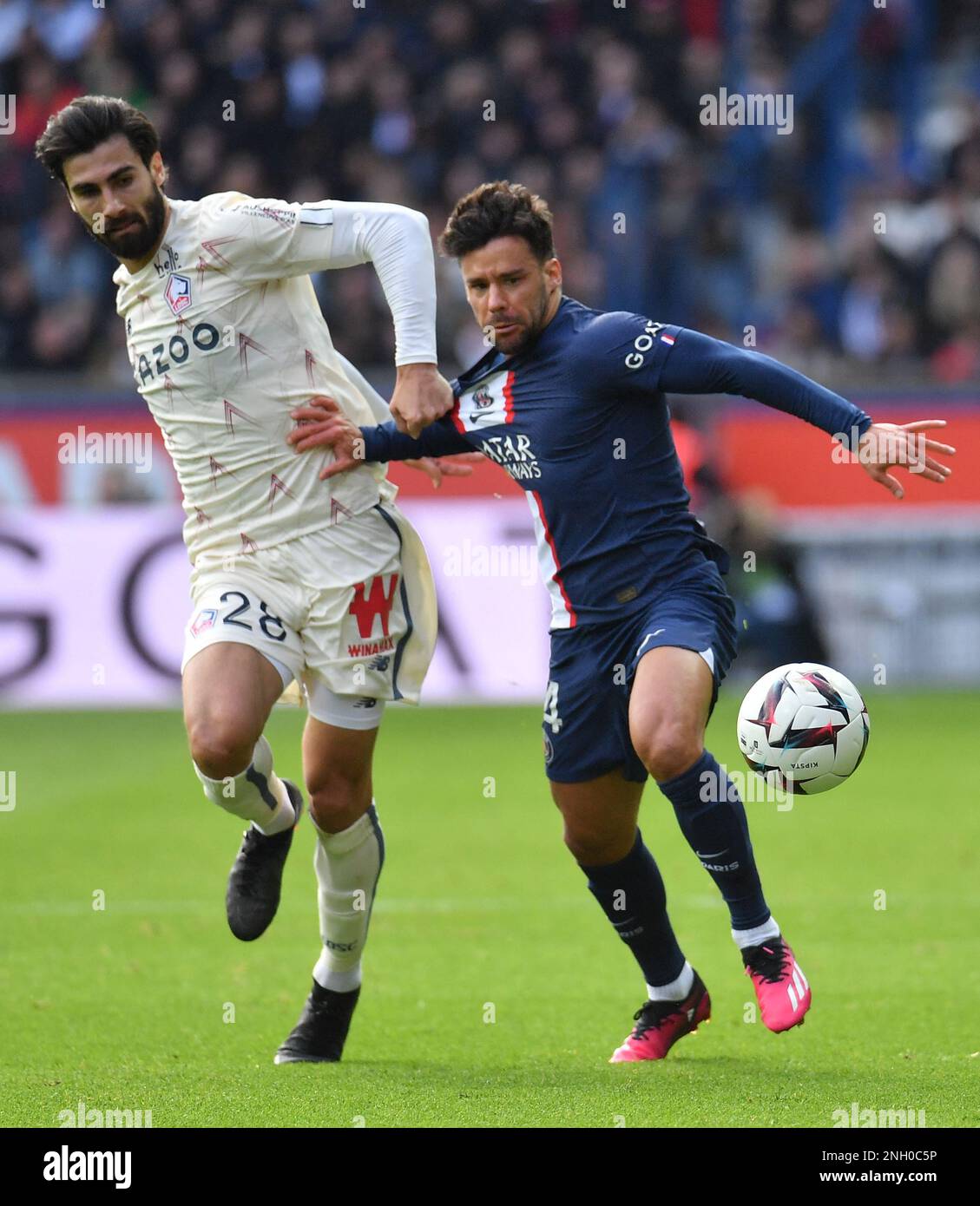 Juan Bernat during the French Ligue 1 Paris Saint-Germain (PSG) v Lille ...