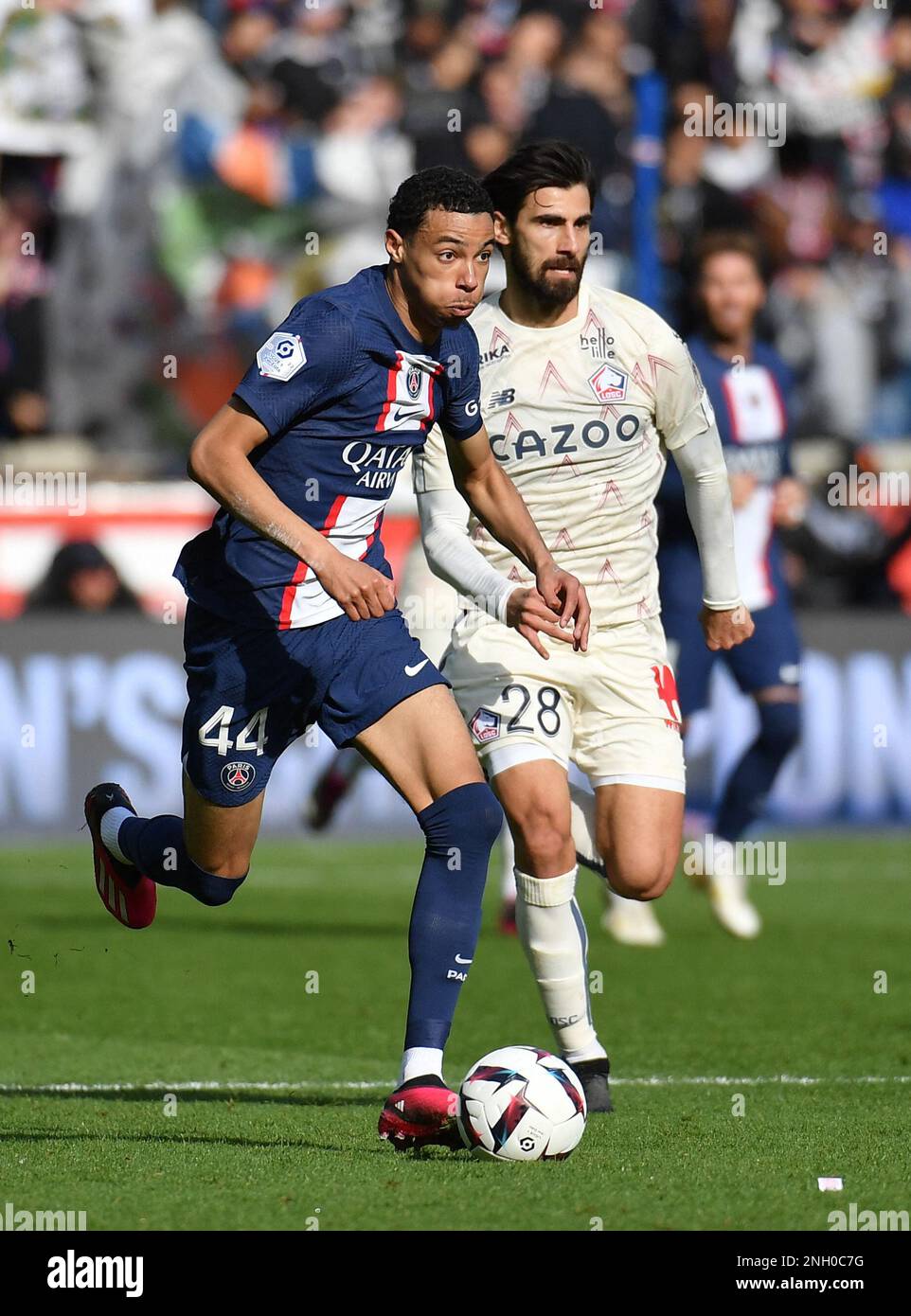PSG’s Hugo Ekitike during the French Ligue 1 Paris Saint-Germain (PSG ...