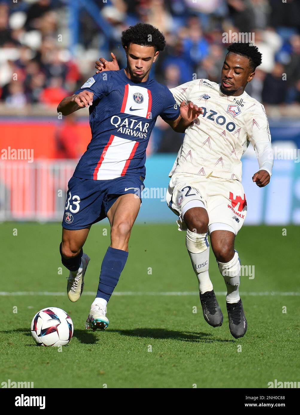 PSG’s Warren Zaire-Emery during the French Ligue 1 Paris Saint-Germain ...