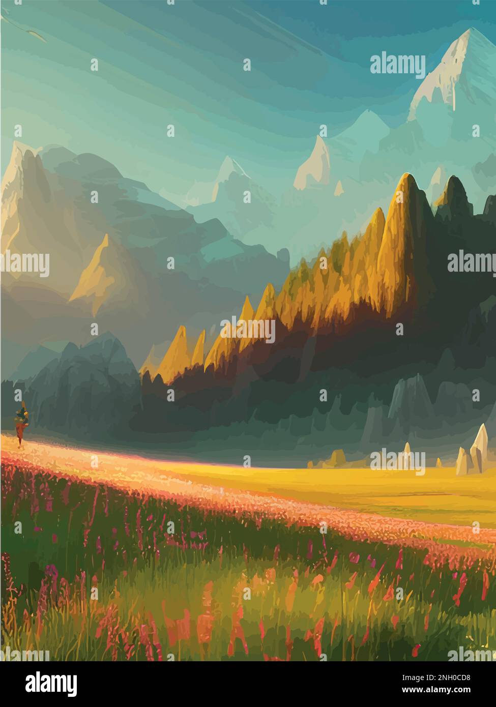 In dense vegetation Stock Vector Images - Alamy