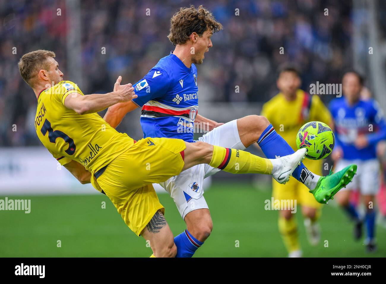 Luigi Ferraris stadium, Genova, Italy, February 18, 2023, Stefan Posch ...
