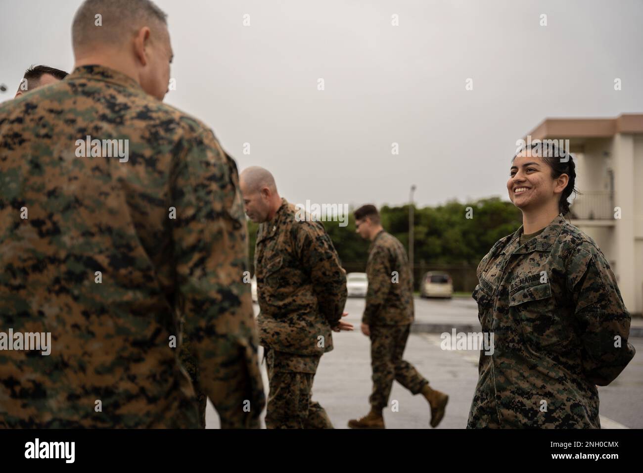 U.S. Marine Corps Brig. Gen. Adam L. Chalkley, commanding general of ...