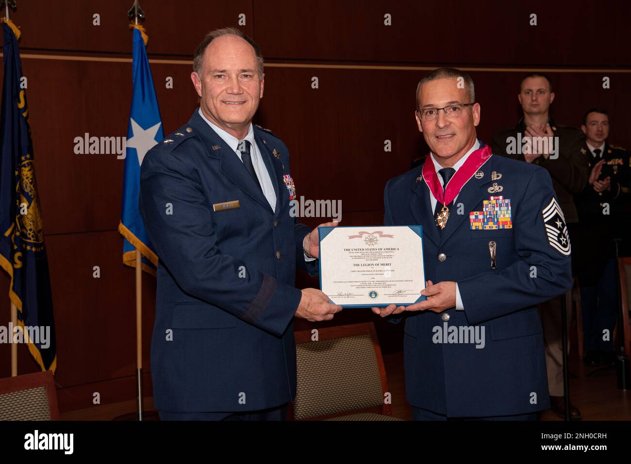 Command Chief Master Sgt. Daniel Conner receives The Legion of Merit ...