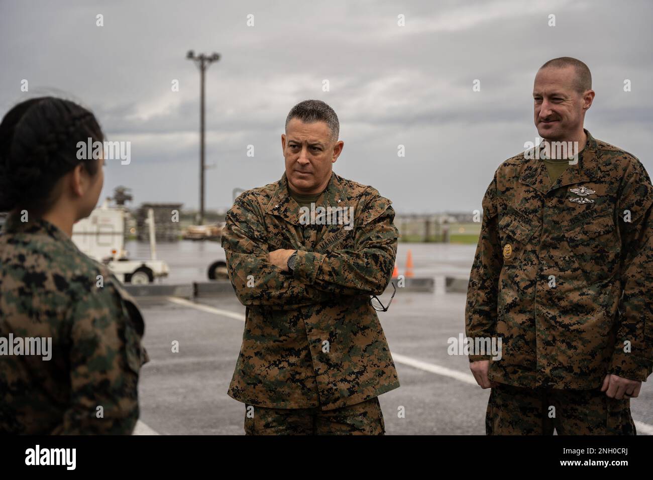 U.S. Marine Corps Brig. Gen. Adam L. Chalkley, commanding general of ...