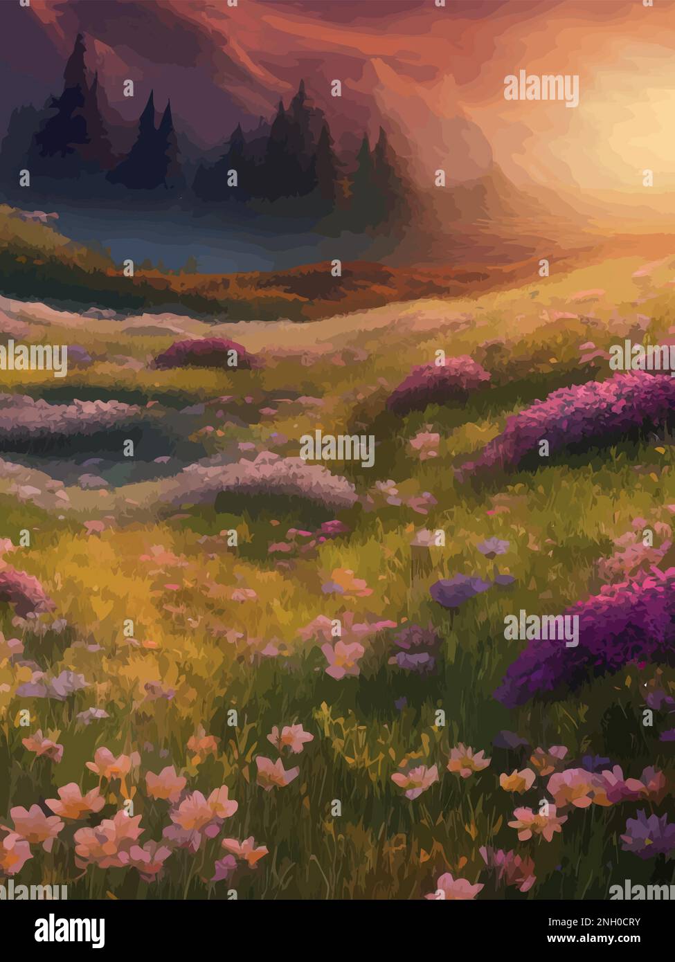 Tree shadow on pathway Stock Vector Images - Alamy