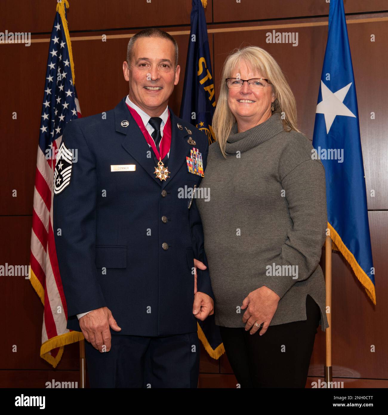 Command Chief Master Sgt. Daniel C. Conner pauses for photo with his ...