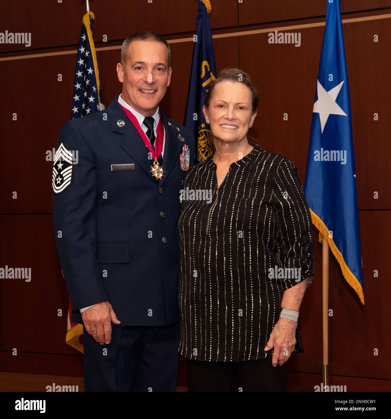 Command Chief Master Sgt. Daniel C. Conner pauses for photo with his ...