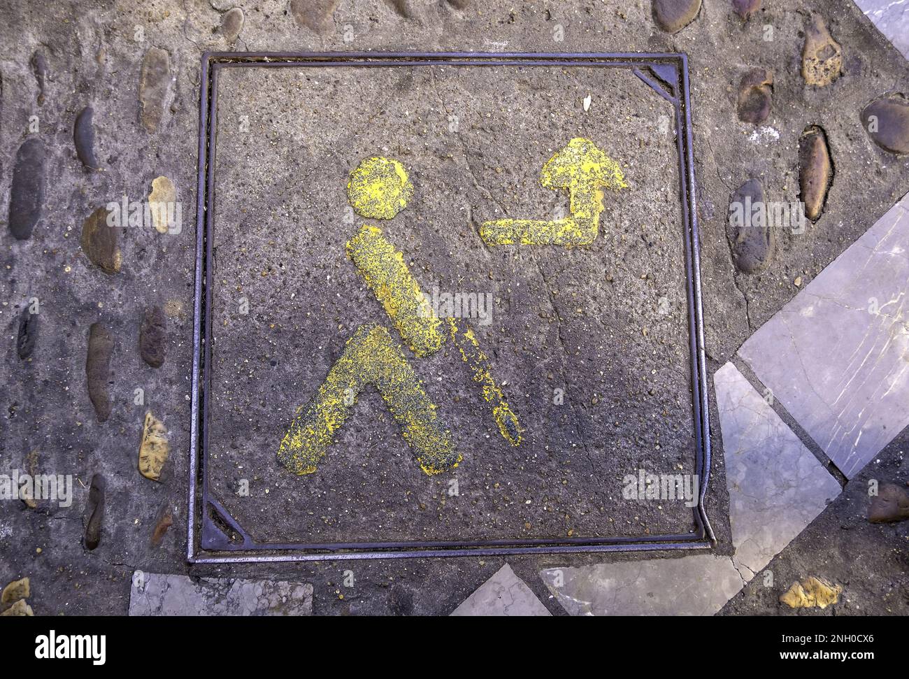 Signal detail for blind people, urban aid for the disabled Stock Photo ...