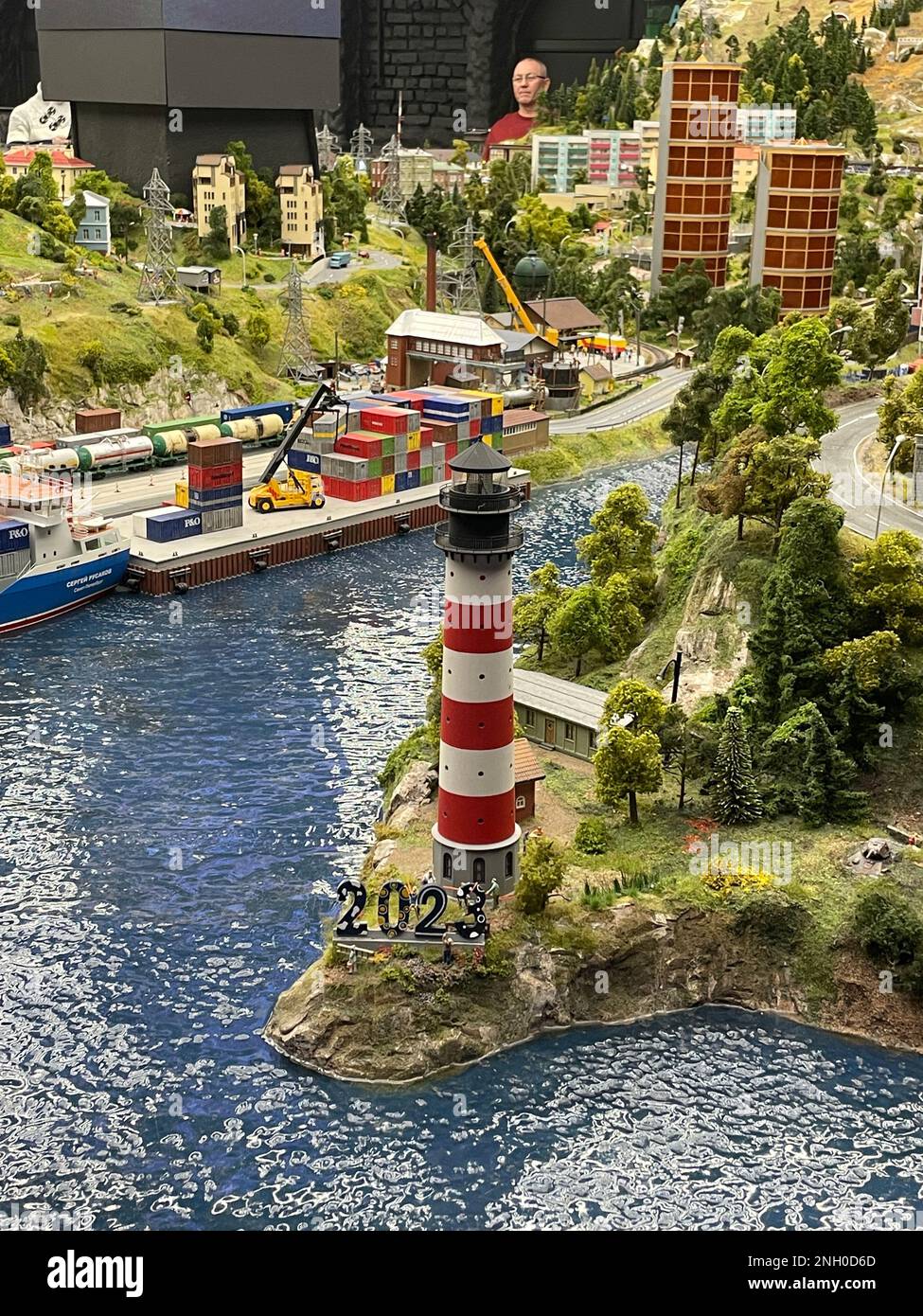 Detailed model of different cities on the planet earth Stock Photo - Alamy